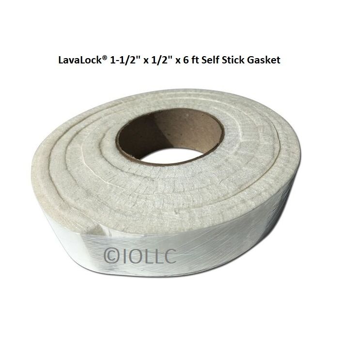 1-1/2 in. x 1/2 in. DuPont™ Nomex® gasket seal | BBQ Gaskets