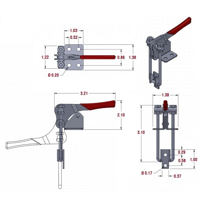 toggle latch small