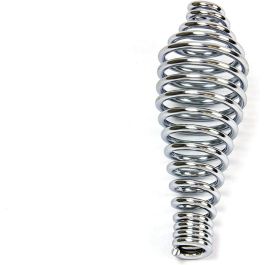 Spring Stove Handle, Chrome Finish, tapered at one end. Max Diameter: 1 ...
